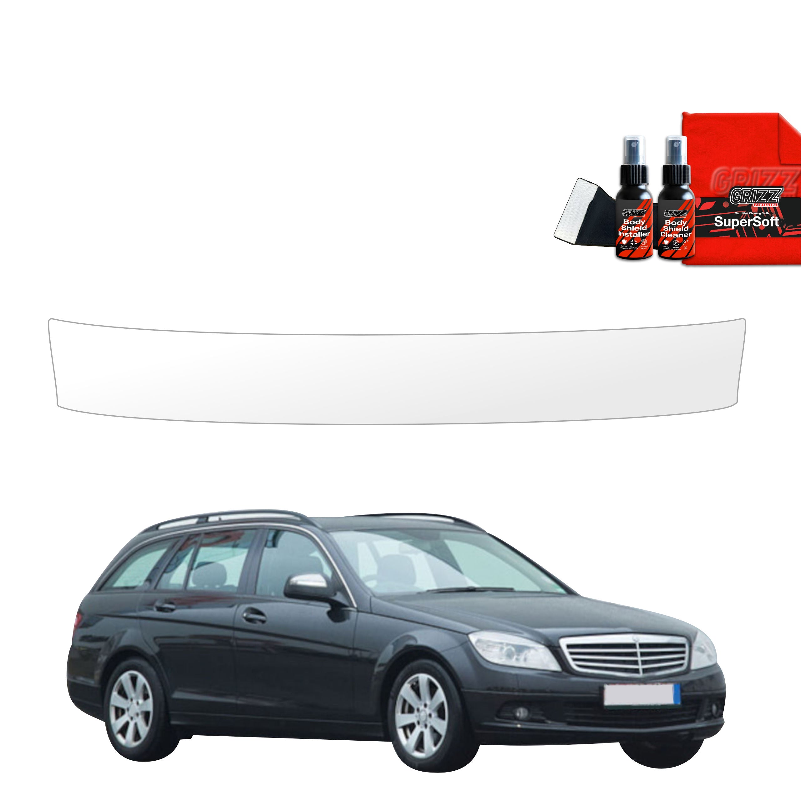 Protective film for loading edge - Mercedes Benz C Class S204 Estate ...