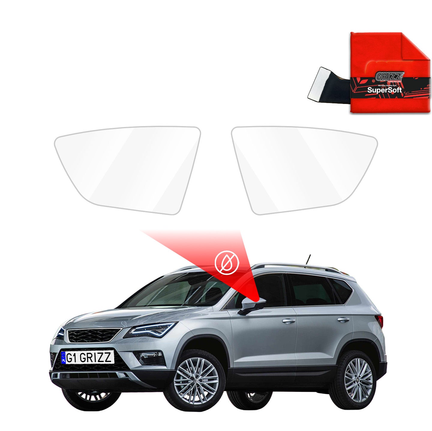 Rain protection film for exterior mirrors - Seat Ateca (2017-2020 ...