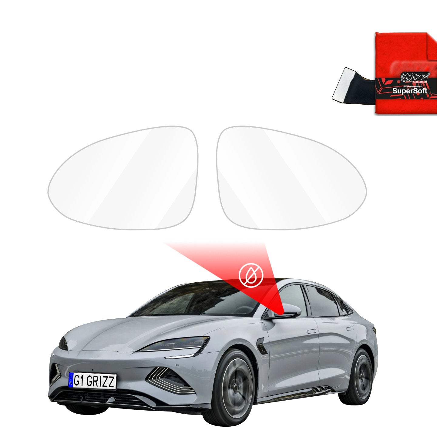 Rain protection film for exterior mirrors - BYD Seal (2026) – Grizz ...