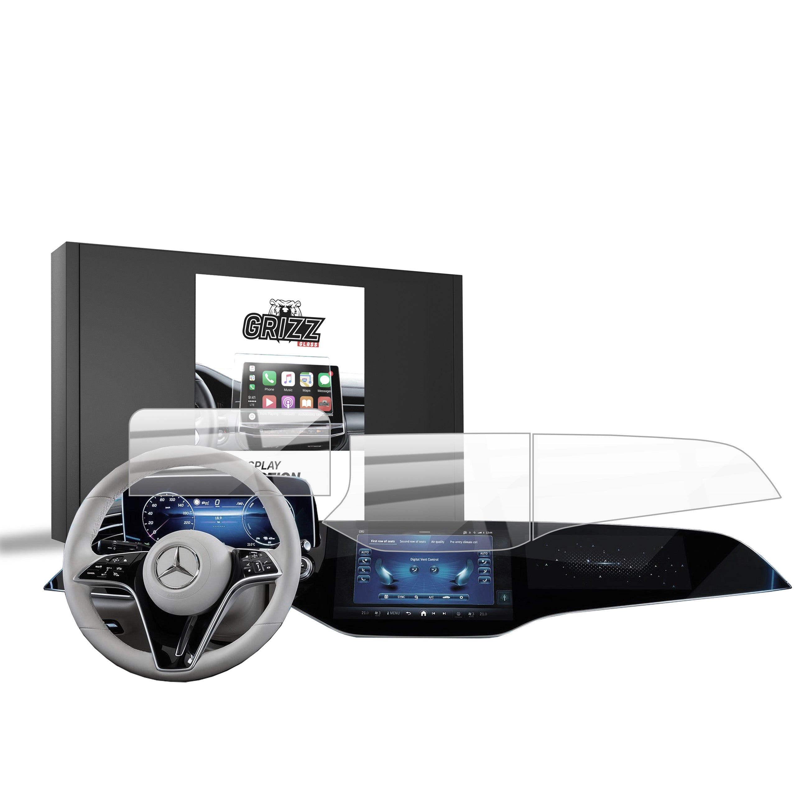 3in1 Display Protection Film for Mercedes E Class W214 Superscreen ...