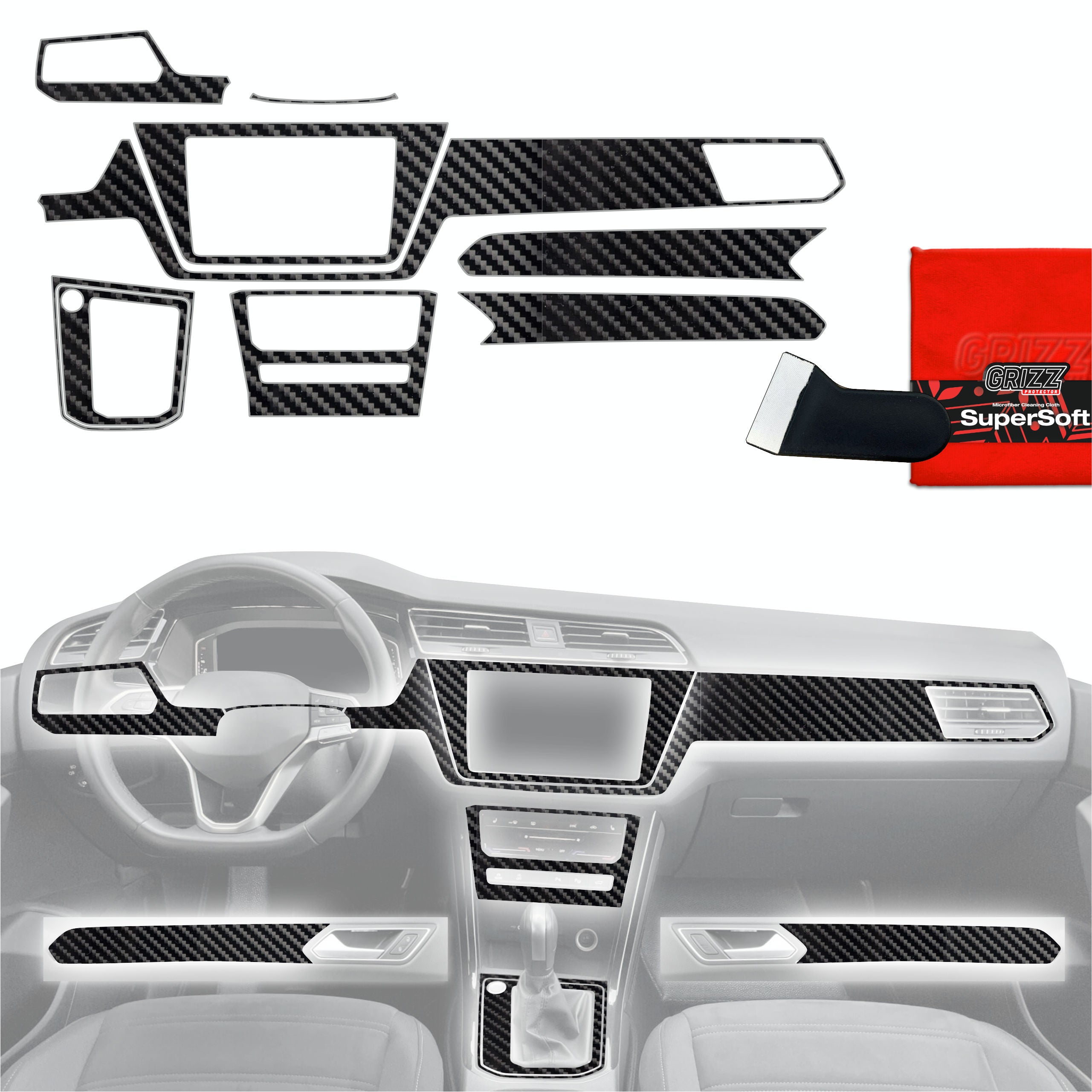 9in1 Protective Films for Center Console & Dashboard - Volkswagen Tour ...