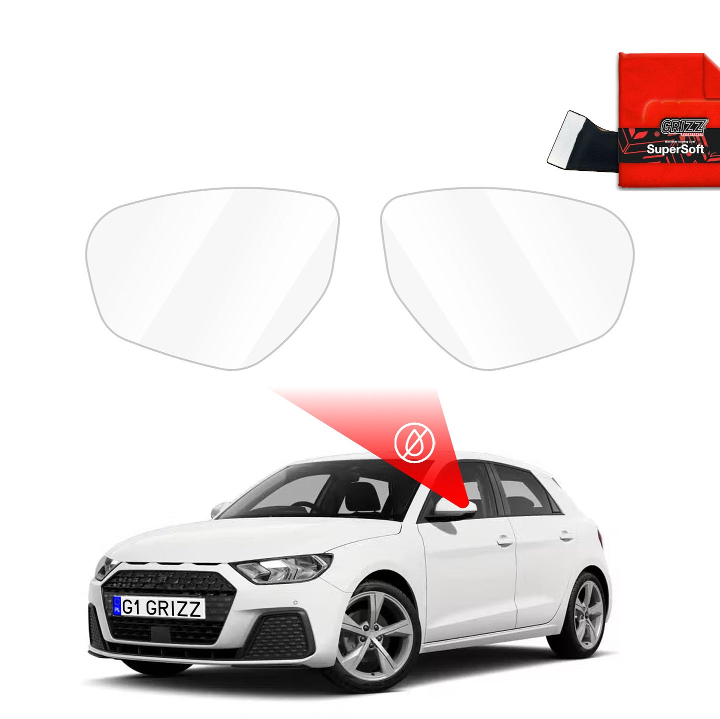 Rain protection film for exterior mirrors - Audi A1 FY (2023-2025 ...