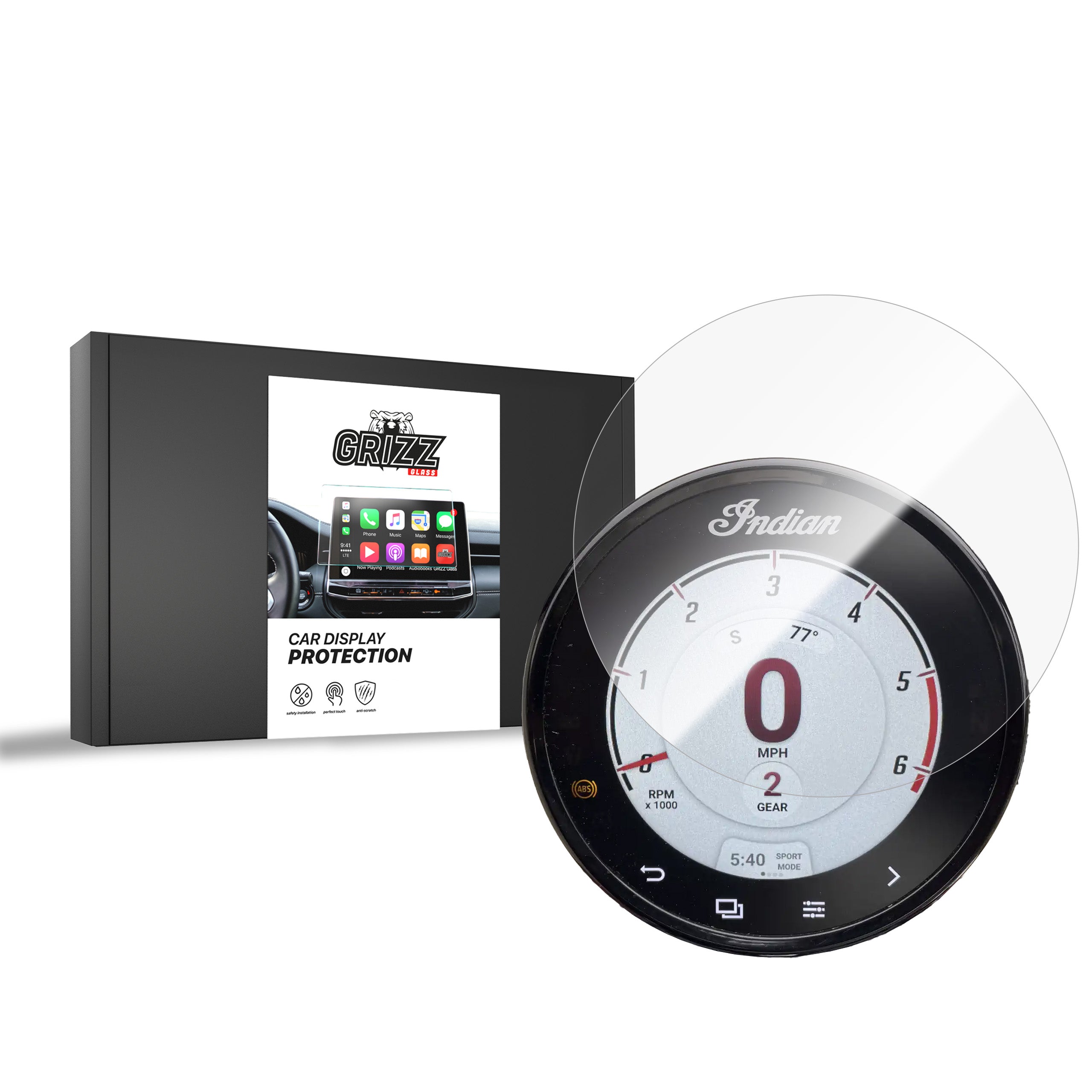 Display protection film for Indian FTR R Carbon 4" (2022-2025) – Grizz ...