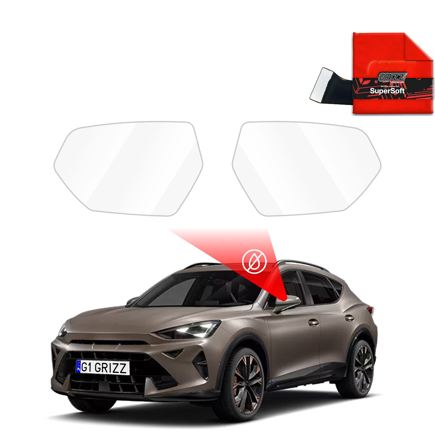 Rain protection film for exterior mirrors - Cupra Formentor (2024-2025 ...