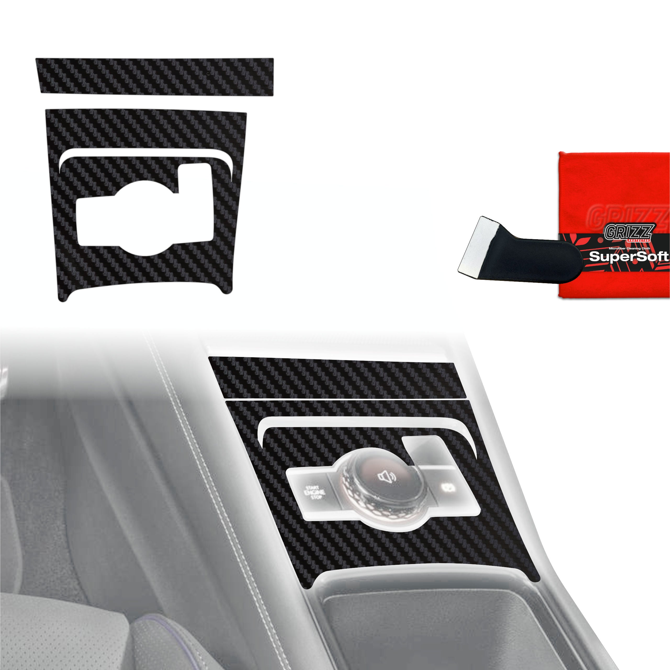 2in1 Protective Films for Center Console - Volkswagen Tiguan 3 (2024-2 ...