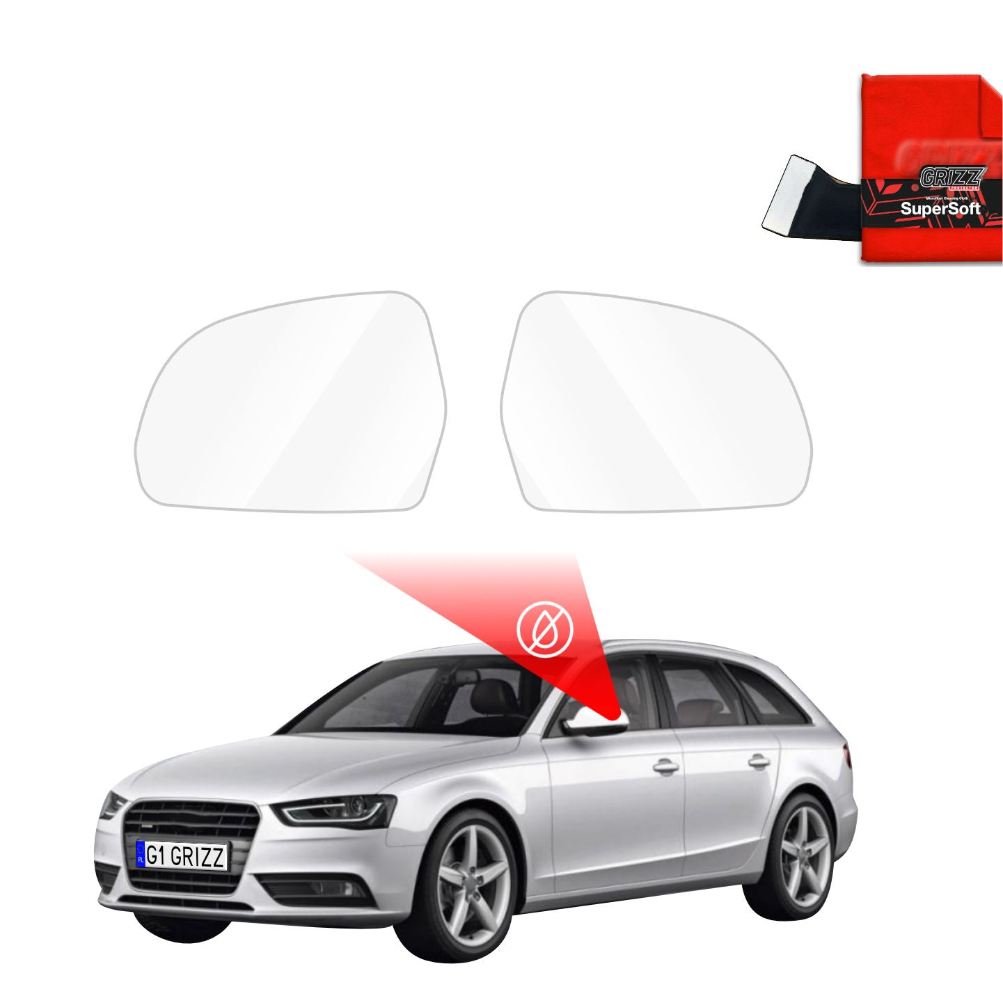 Rain protection film for exterior mirrors - Audi A4 B8 Avant Facelifti ...