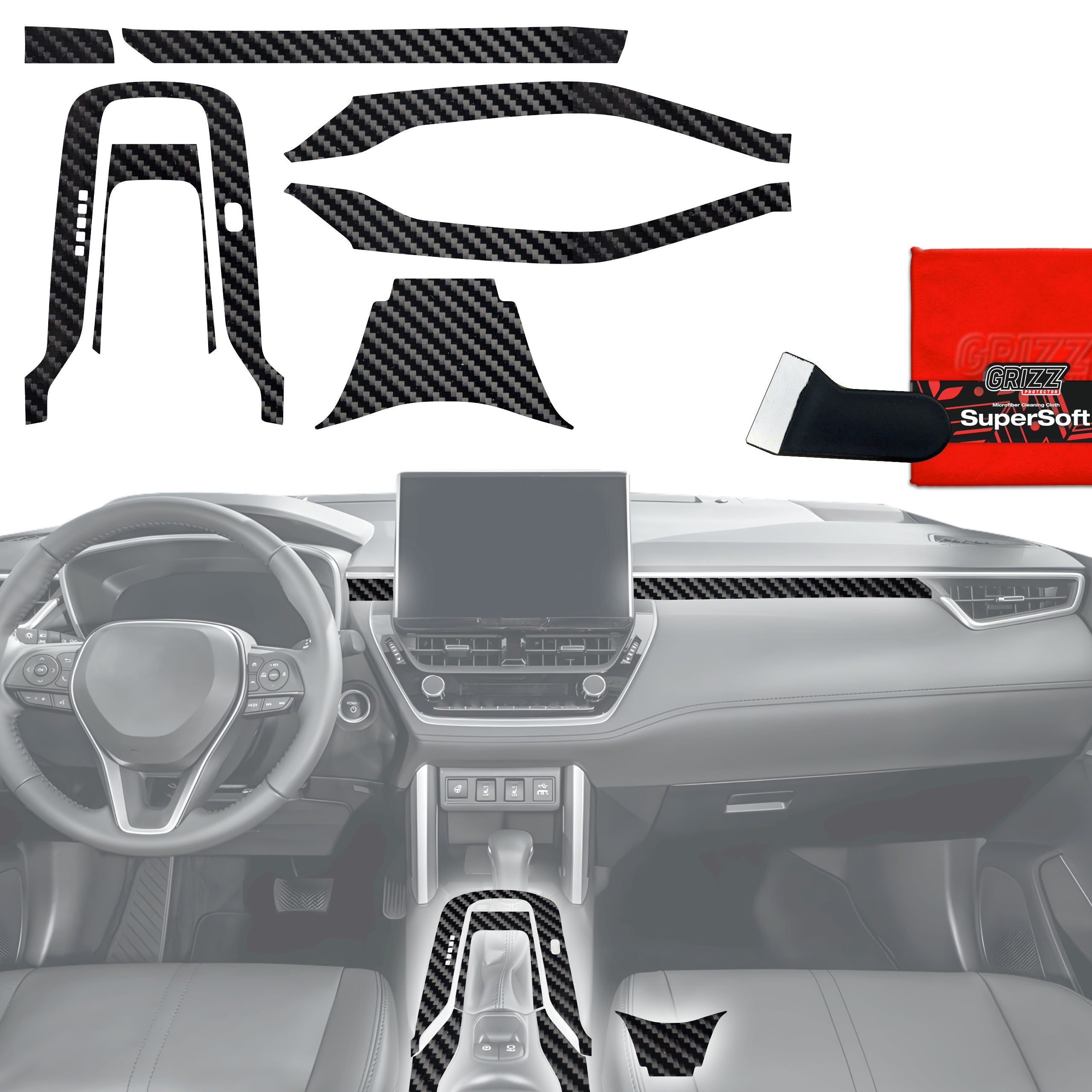 7in1 Protective Films for Center Console - Toyota Corolla Cross (2019 ...