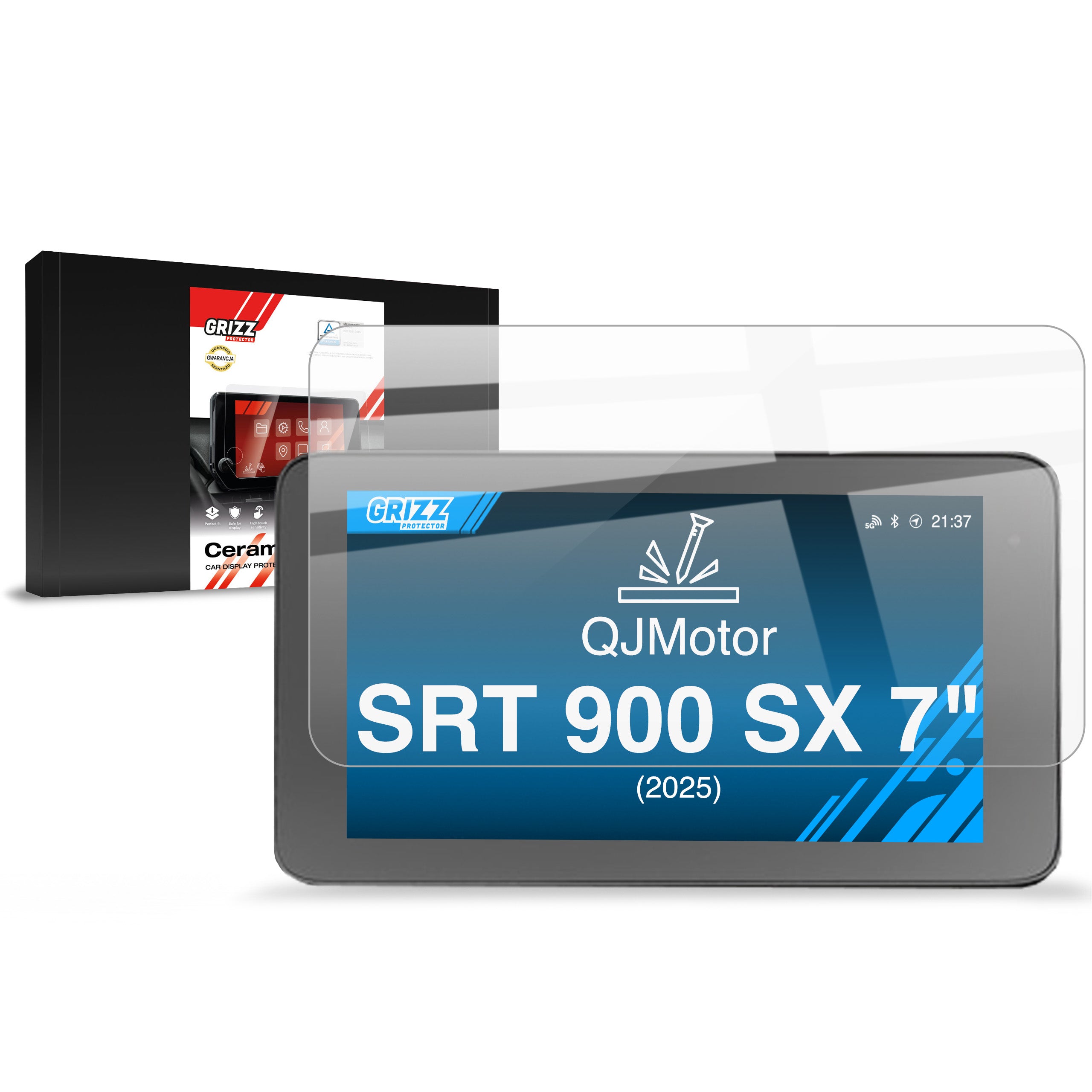 Display protection film for QJMotor SRT 900 SX 7" (2025) navigation fi ...