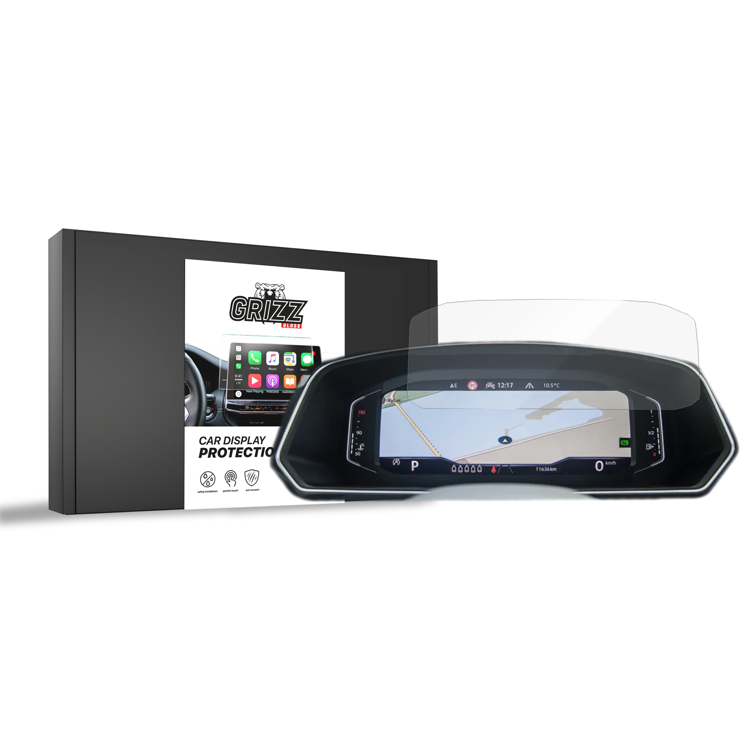 Screen protector for Volkswagen VW Polo Virtual Cockpit Pro 10.25 ...